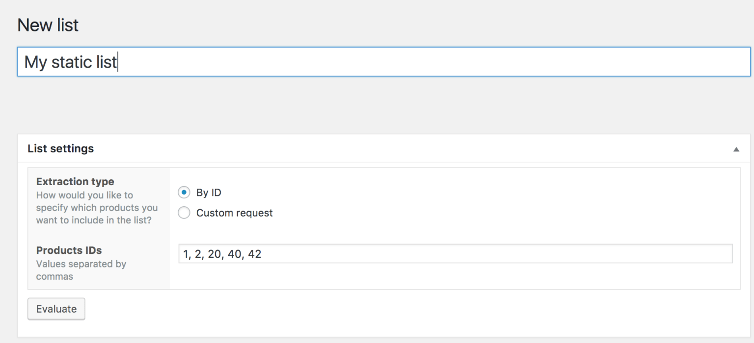 How to create products list using Woocommerce All Discounts