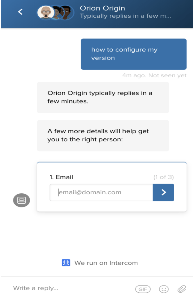 support-orion - Orion Origin