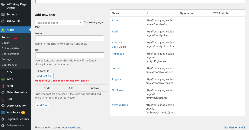 font-allada - Orion Origin
